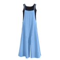 Casual Cotton Rompers Wide Leg Loose Fit Pants Adjustable Straps ...