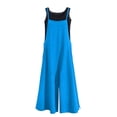Casual Cotton Rompers Wide Leg Loose Fit Pants Adjustable Straps ...