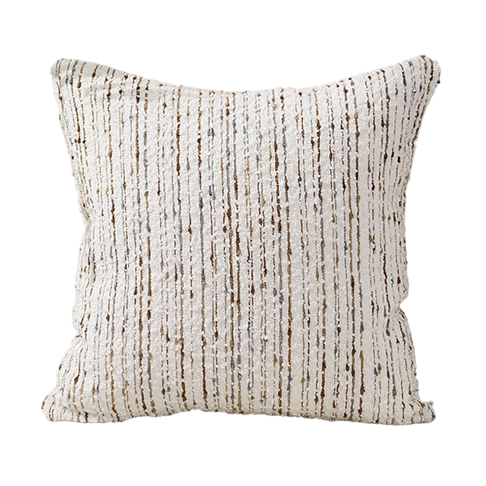 Casual Cotton Throw Pillowcase with Concealed Zipper - Soft ...