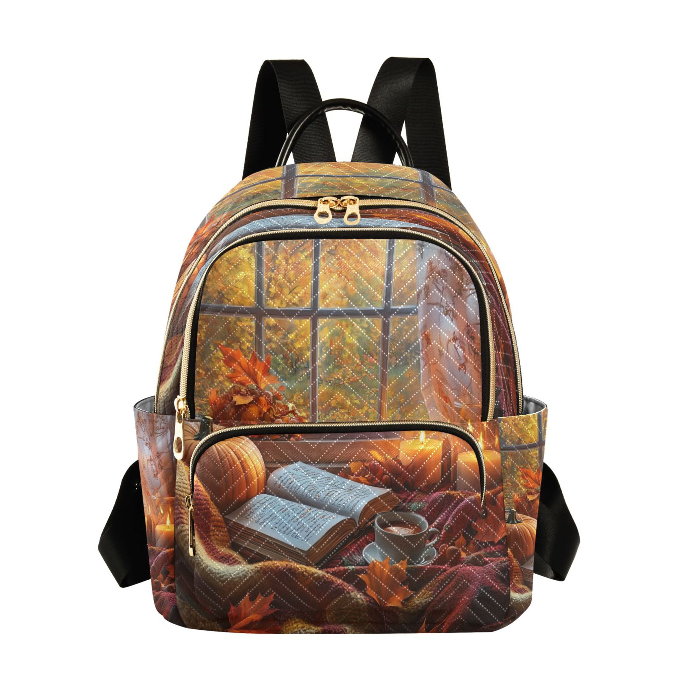 Casual Cozy Autumn Reading Nook Backpack for School,College and Travel ...
