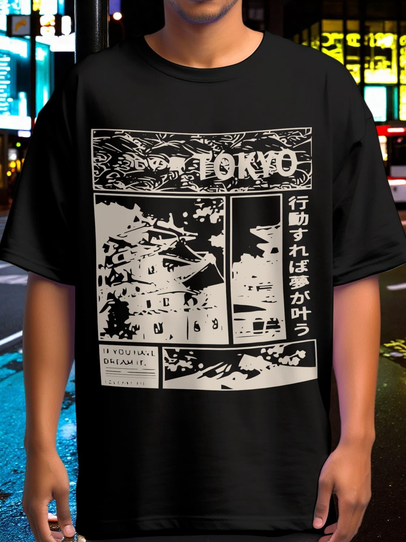 Casual Crew Neck, Short Sleeve, Drop Shoulder, Four Seasons, Sports ...