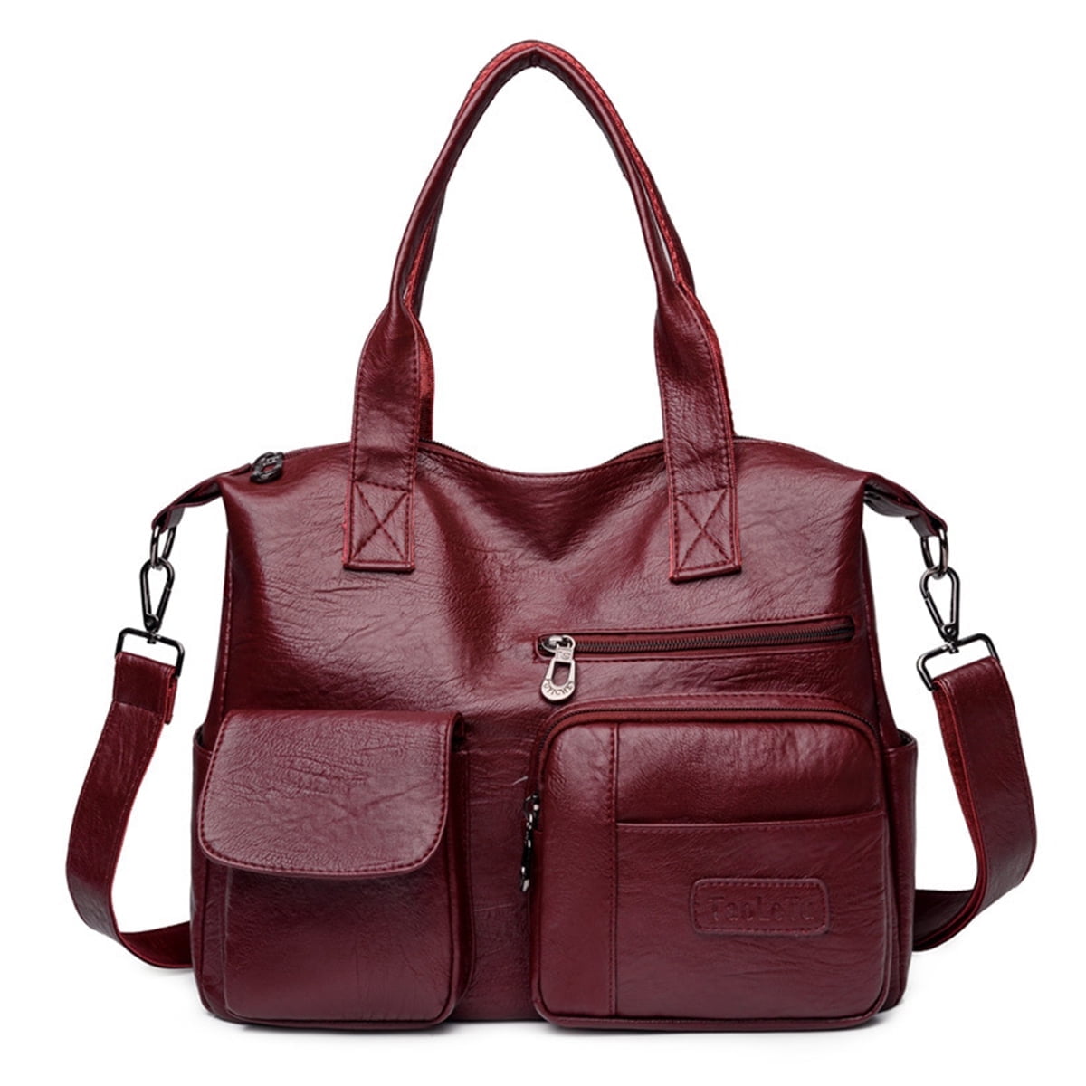 Casual Crossbody Bag for Women Leather Shoulder Bags Multi Pocket ...