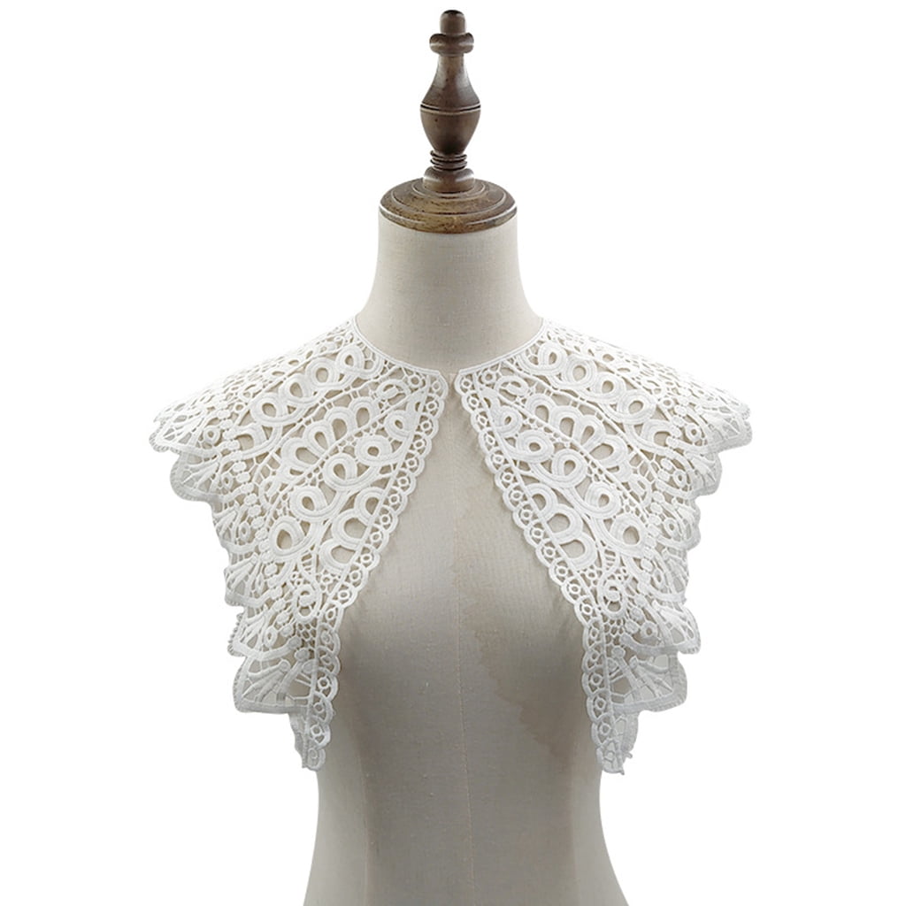 Casual Decorative False Shirt Collar Women Dress Collar Polyester ...
