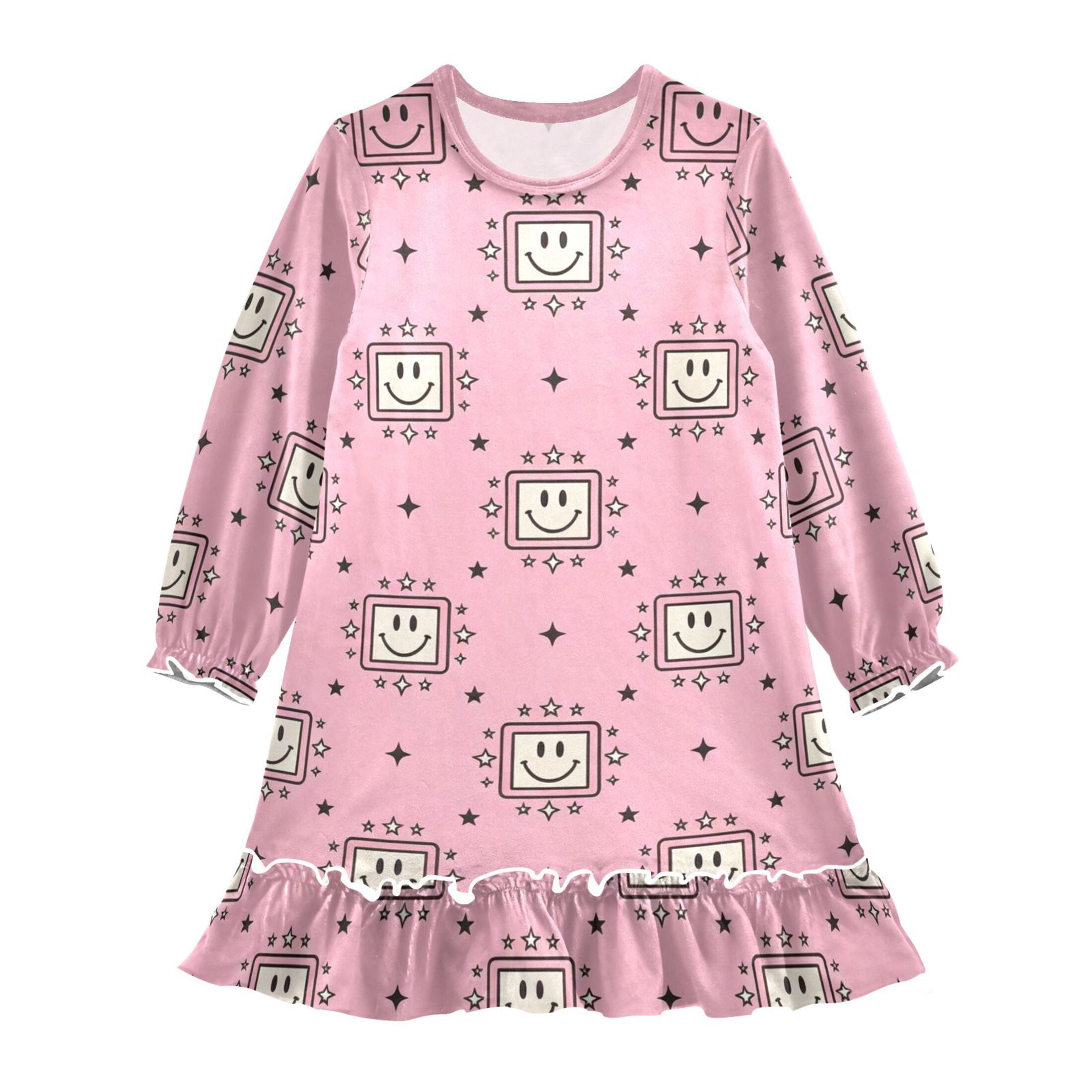 Casual Dresses Nightgowns Velvet Pleated design One-Piece Nightdress ...