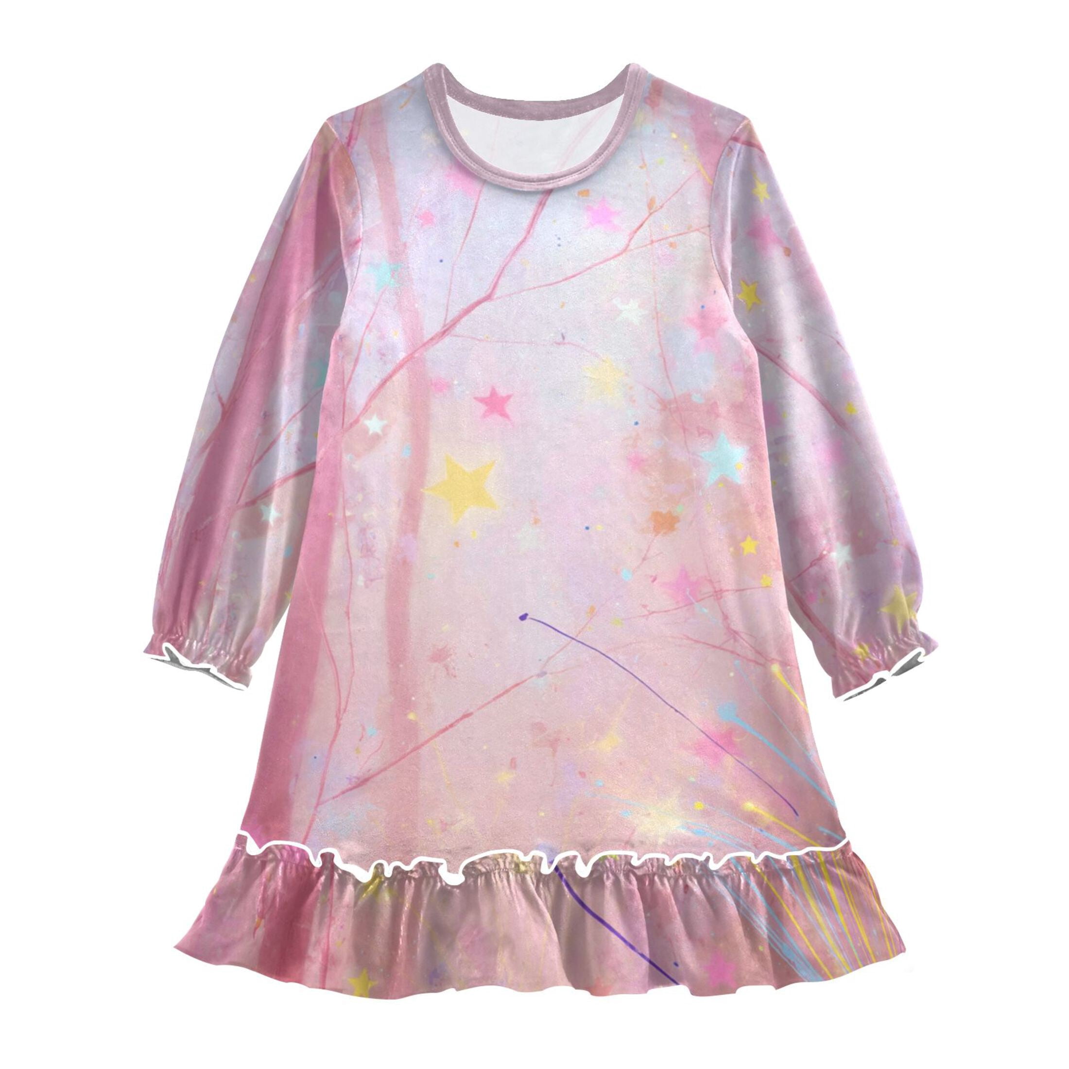 Casual Dresses Nightgowns Velvet Pleated design One-Piece Nightdress ...