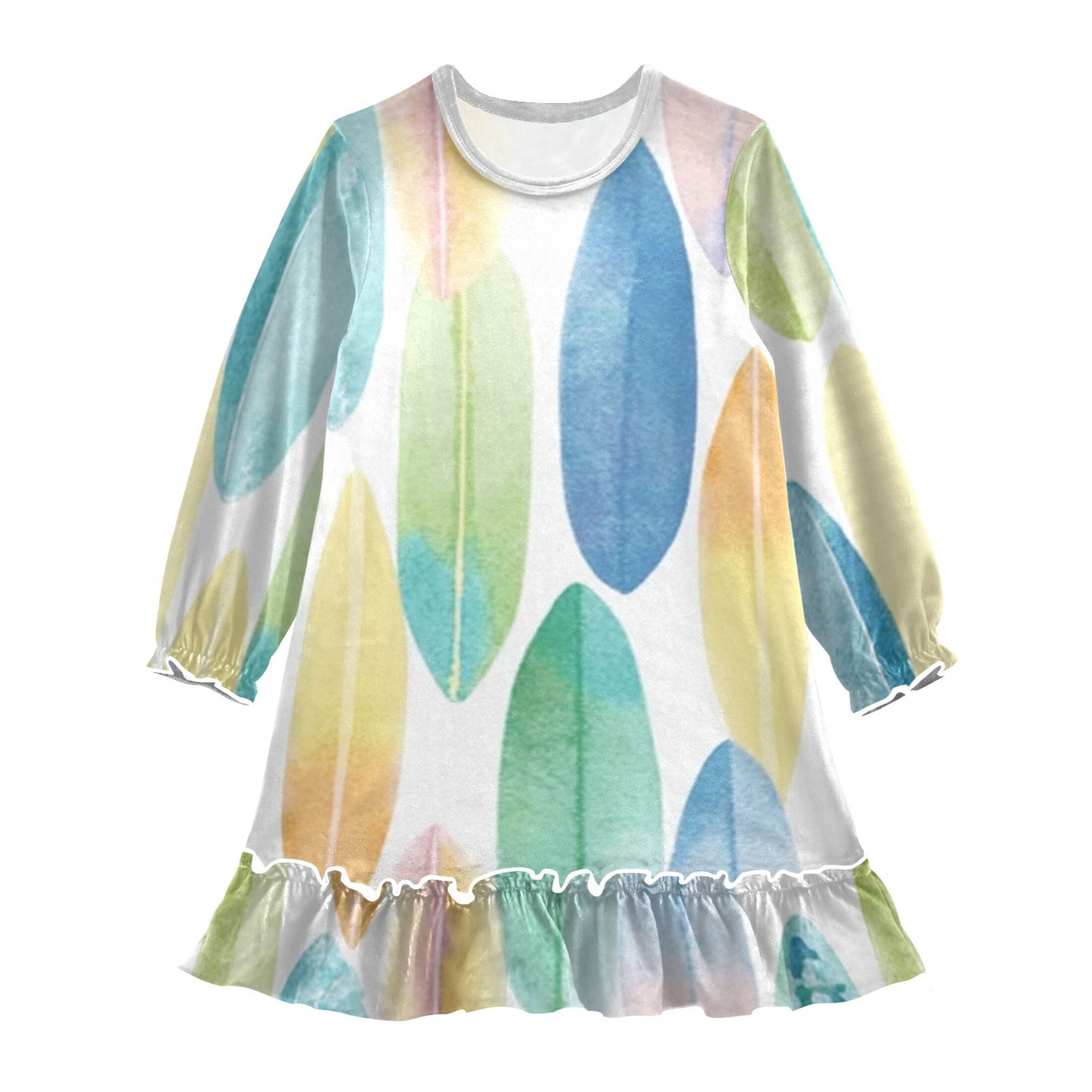 Casual Dresses Nightgowns Velvet Pleated design One-Piece Nightdress ...
