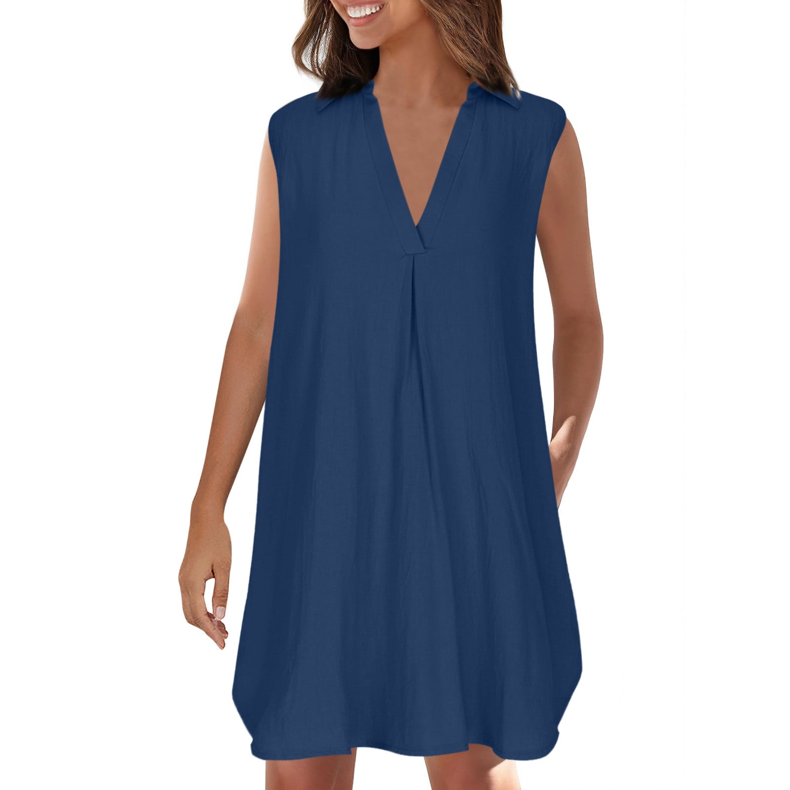 Casual Dresses for Women,Women's Casual European New Shirt With V-Neck ...