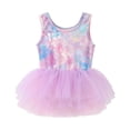 Casual Dresses for Girl Sleeveless Colorful Layered Leotard Dance ...