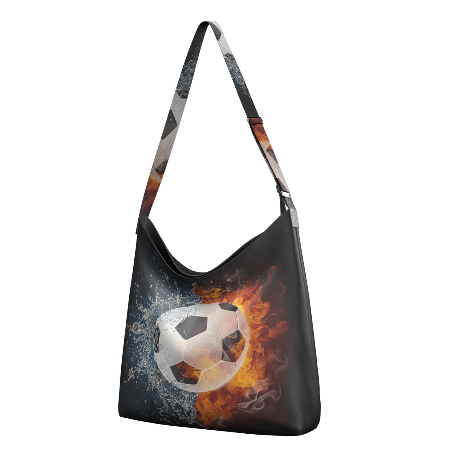 Casual Everyday Purse with Team & Ball Prints - Lightweight Crossbody ...