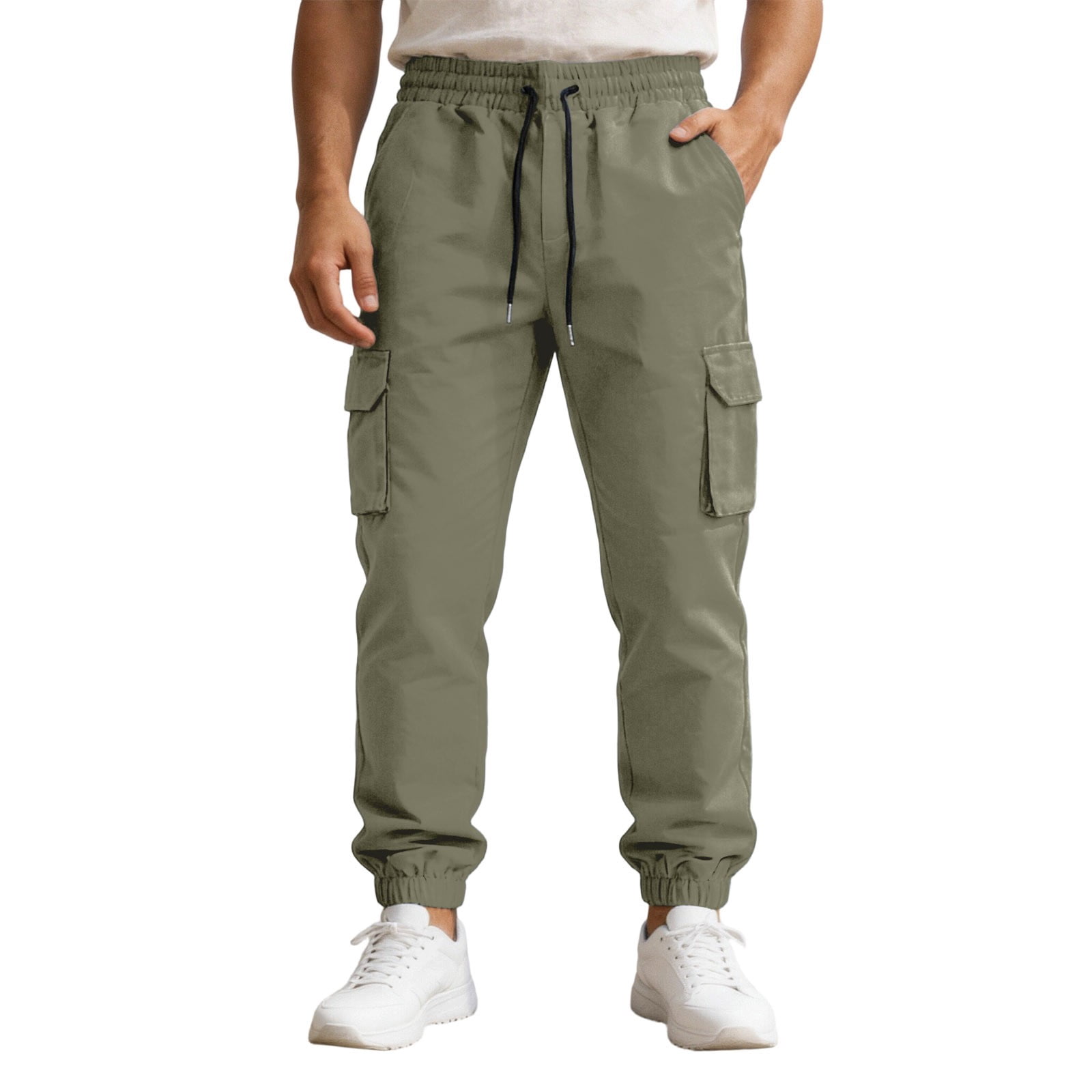 Casual Fashion Pants for Men with Pocket Utility Loose Fit Tractor ...