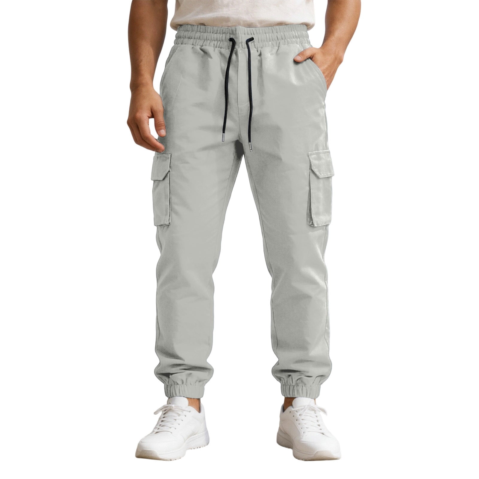 Casual Fashion Pants for Men with Pocket Utility Loose Fit Tractor ...