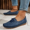 Casual Flats for Women, Moccasin Loafers with Soft Upper, Whip Stitch ...