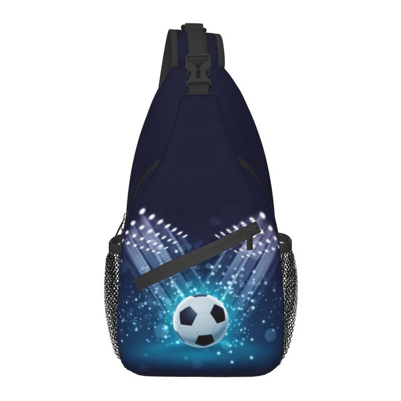 Casual Football Stadium Soccer Ball Pattern Sling Bags for Travel ...