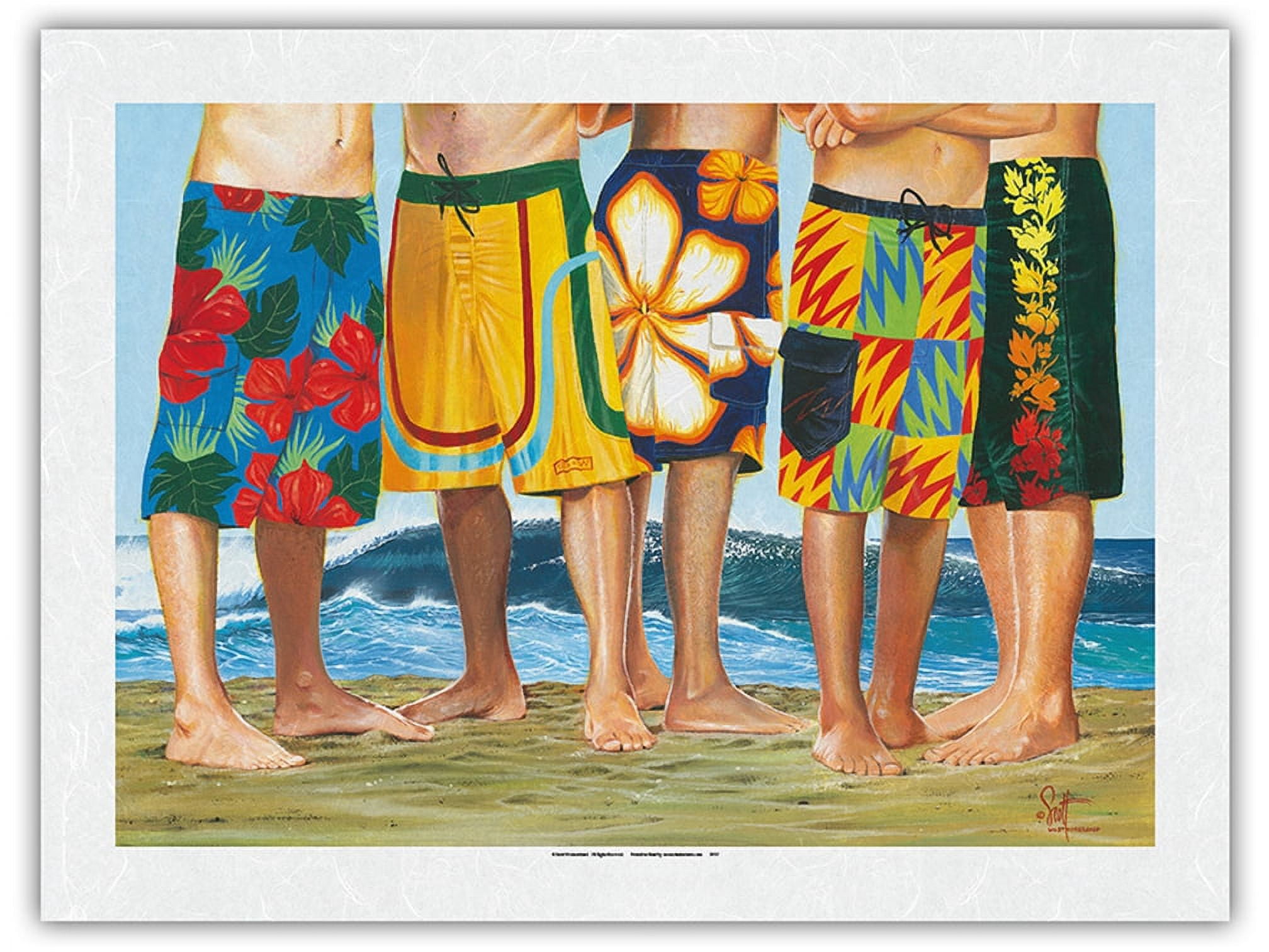 Casual Friday - Surfer Long Board Shorts - From an Original Color ...