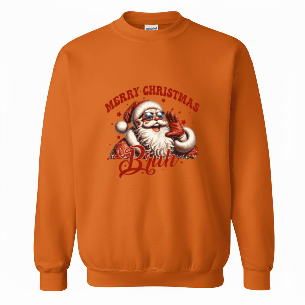 Casual Fun Bruh Holiday Cheer Festive Winter Meme Graphic Style ...
