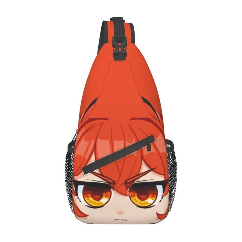 Casual Genshin Impact Sling Crossbody Backpack Men Kaedehara Kazuha ...