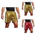 Casual Glitter Shorts for Stage Performance, Men's Sexy Metallic 5 ...