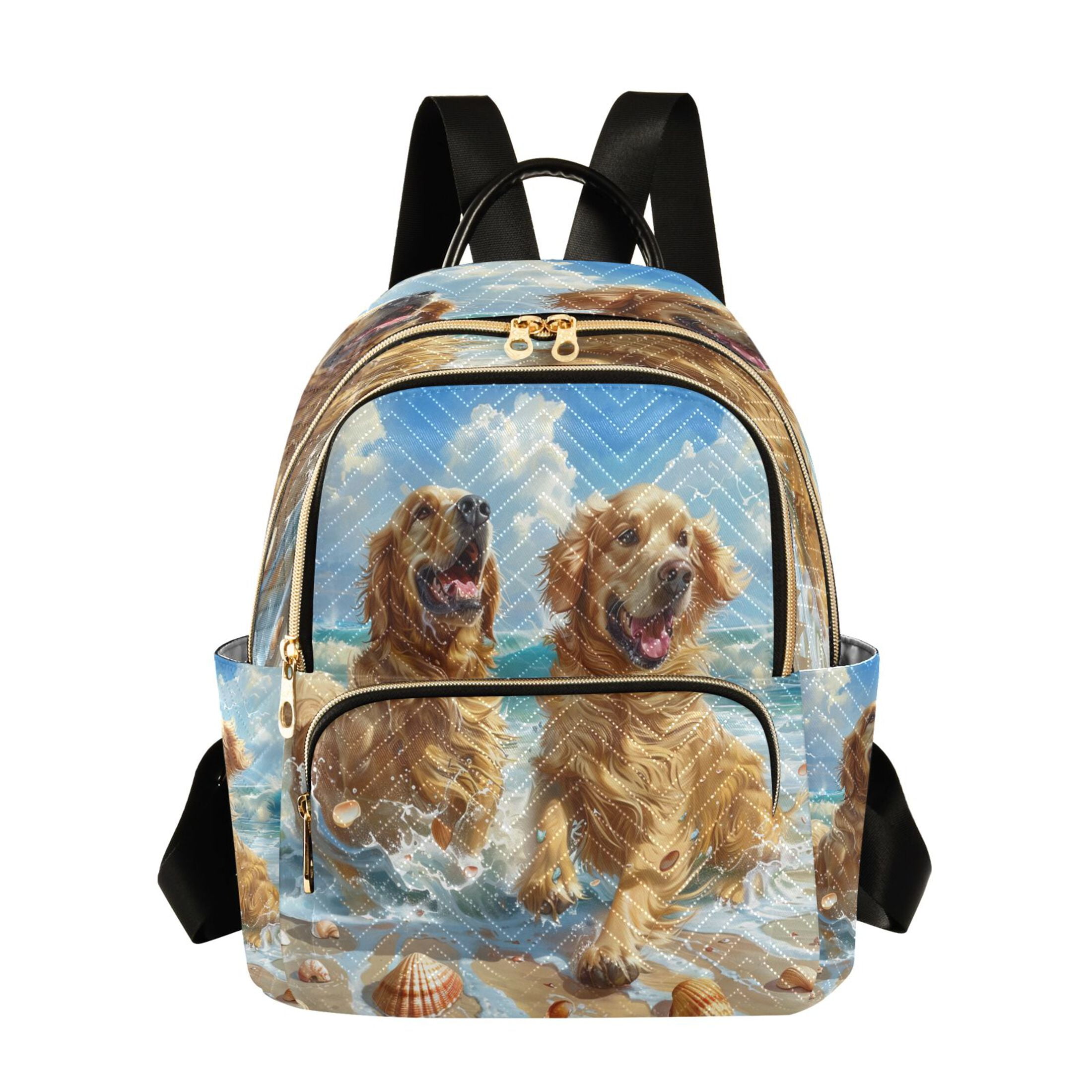 Casual Golden Waves Of Joy Backpack for School,College and Travel ...