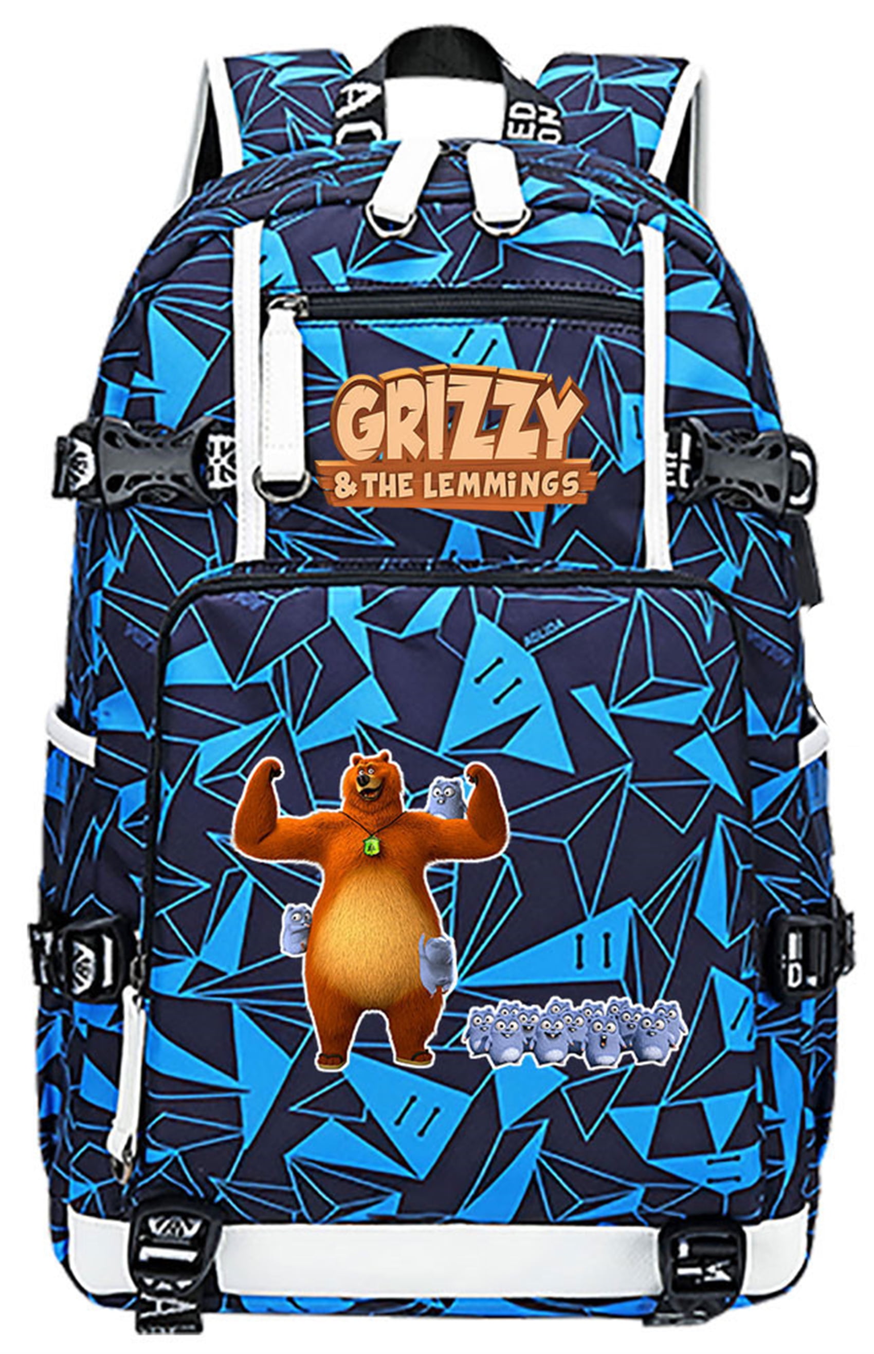 Casual Grizzy and The Lemmings Backpack Teen Lightweight Canvas ...