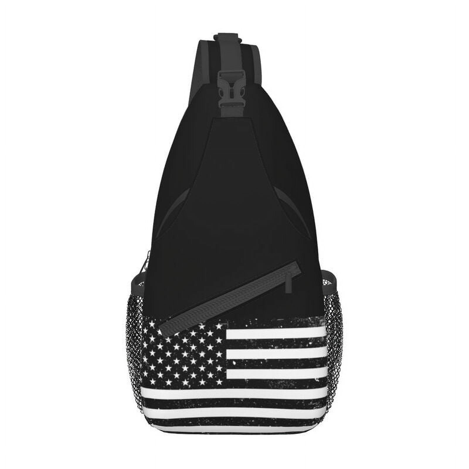 Casual Grunge American Flag Sling Bags for Camping United States USA ...