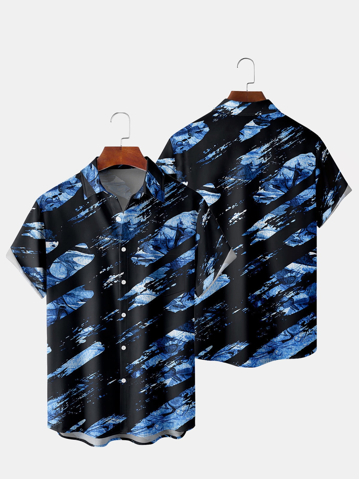 Casual Hawaiian Shirt, Full Print Button Down Hawaiian Shirt, Summer On ...