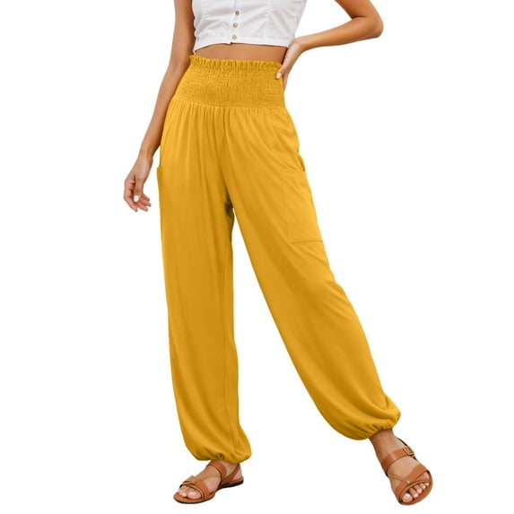 Casual High Waist Wide Leg T trousers for Everyday Wear Comfort Stretch ...