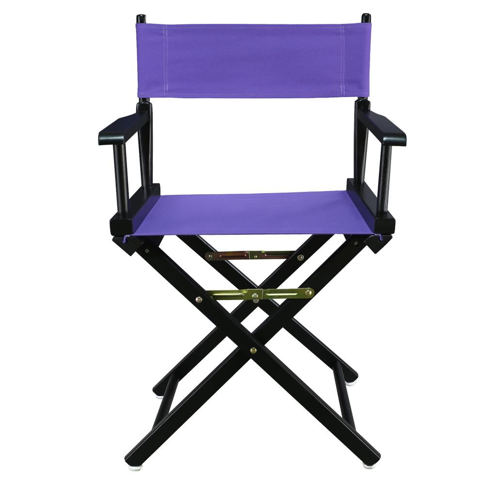 Casual Home 18" Director's Chair Black Frame-Purple Canvas - Walmart.com