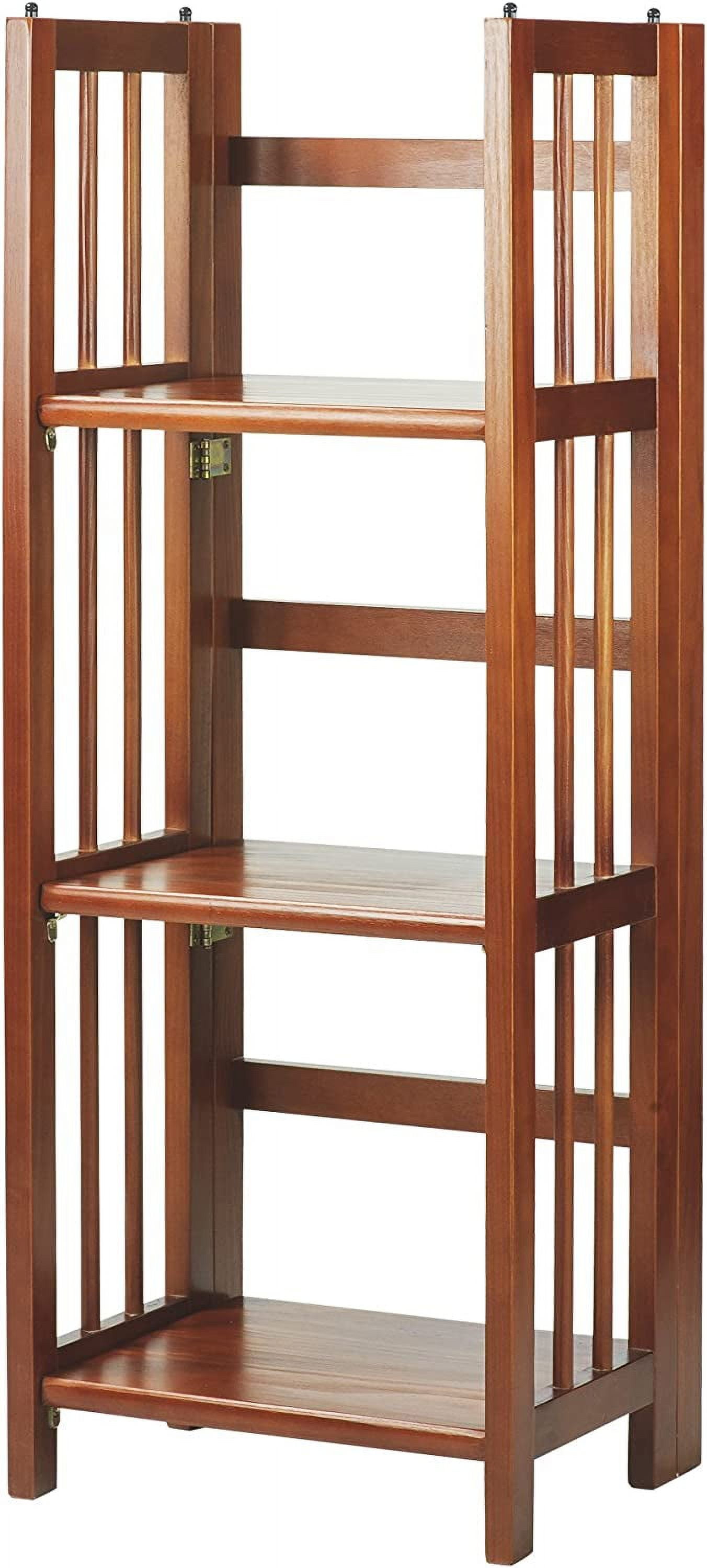 Casual Home 331-39 100% Solid Wood Folding Bookcase, 14" Wide, Mahogany ...