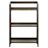 Casual Home Stratford Folding Bookcase-Color:Warm Brown,Size:3-Shelf ...