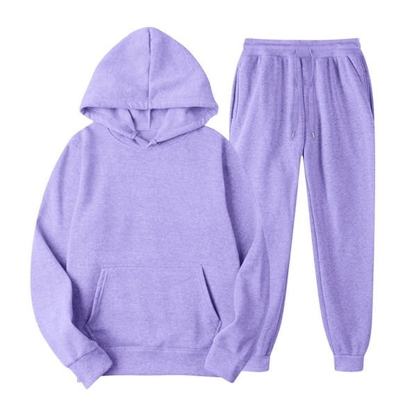 Casual Hoodie and Sweatpants Outfit Cosplay Hooded Pullover Sweatsuits ...