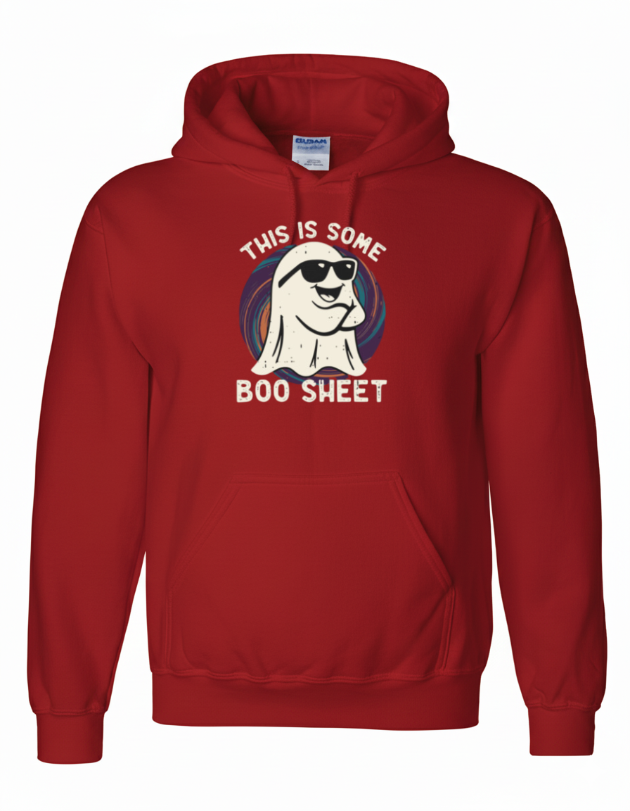 Casual Humor Ghost Quote This Is Some Boo Sheet Holiday Design Hoodie ...