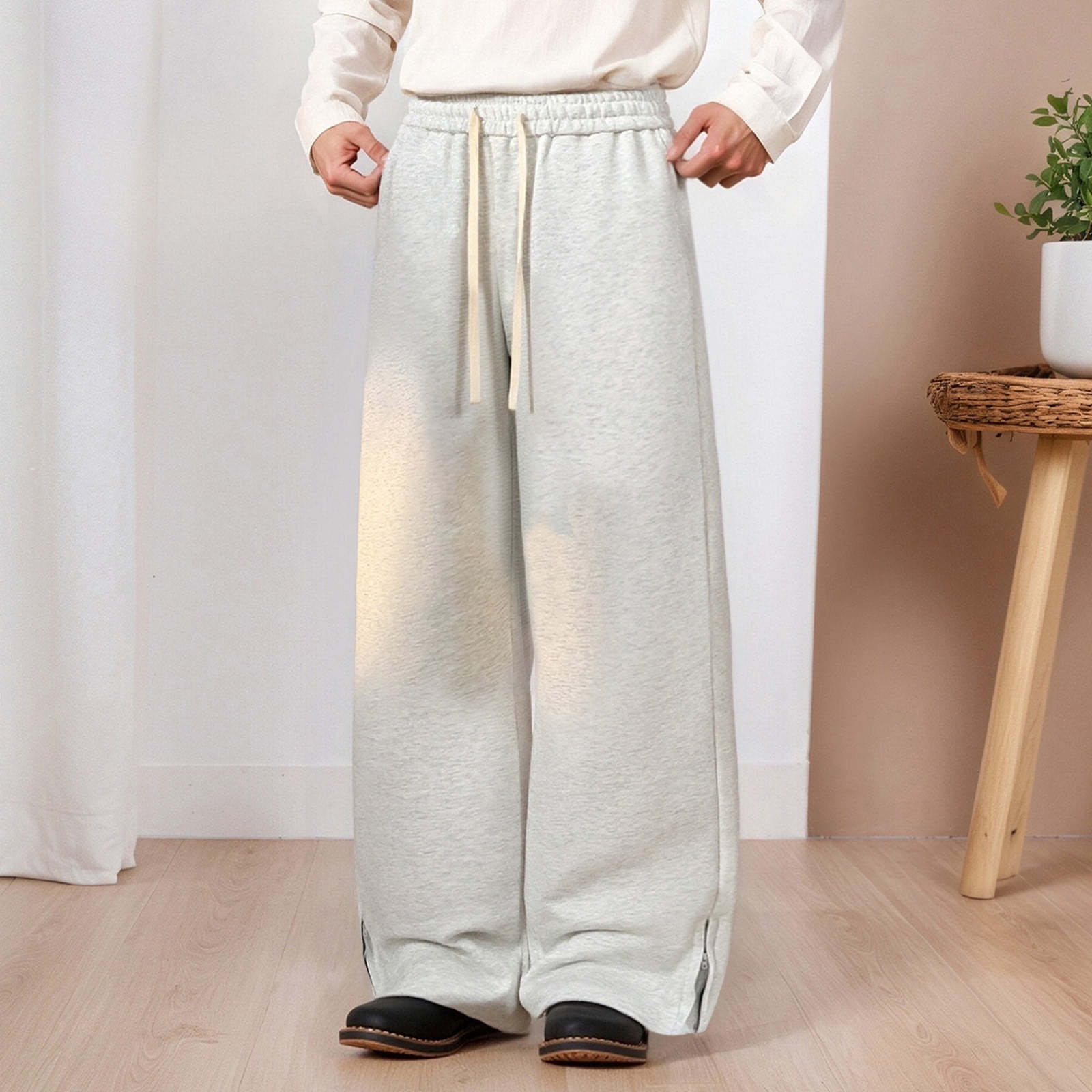 Casual Jogger Pants with Zipper Ankle for Daily Wear and Outdoor ...