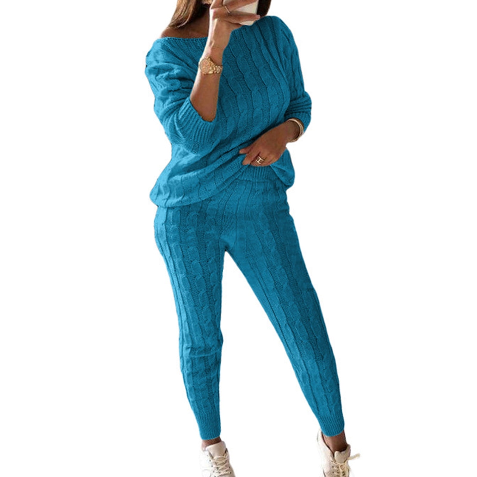 Casual Knit Sweater Sets For Women Elegant And Warm For Autumn And ...