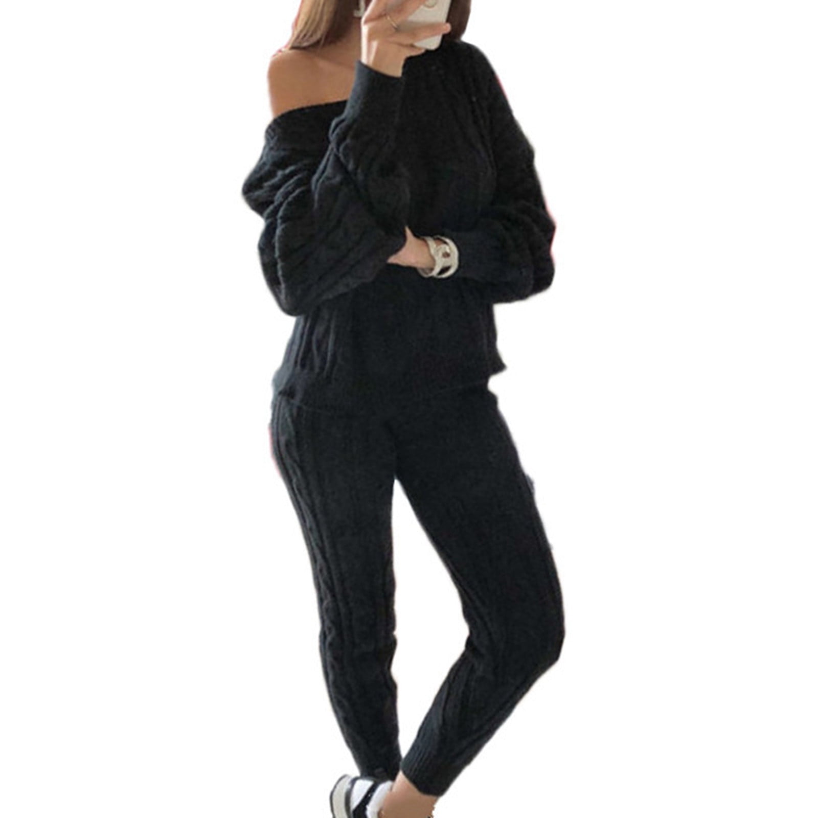 Casual Knit Sweater Sets For Women Elegant And Warm For Autumn And ...