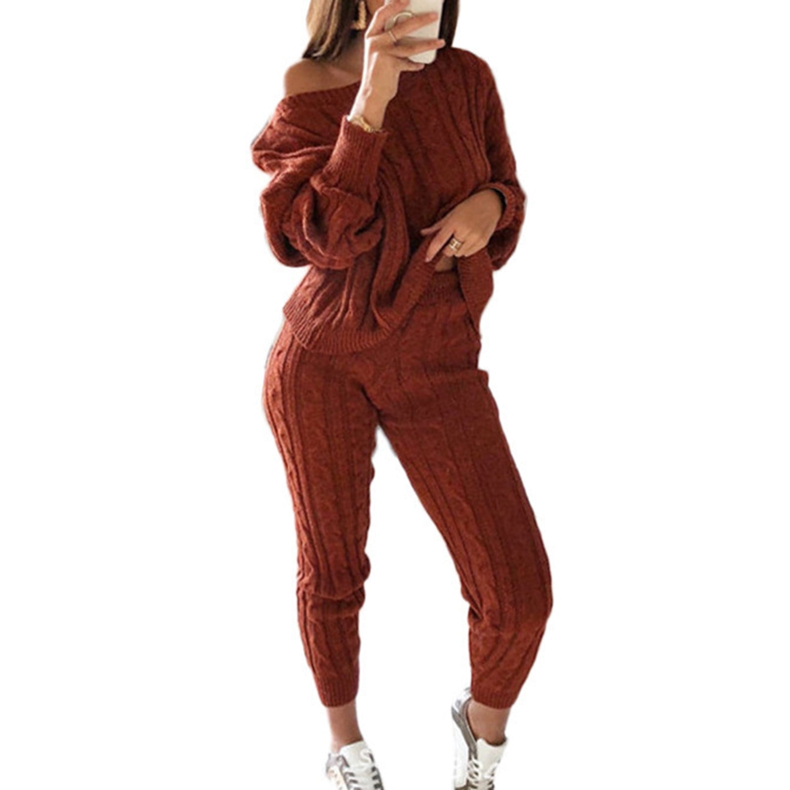 Casual Knit Sweater Sets For Women Elegant And Warm For Autumn And ...