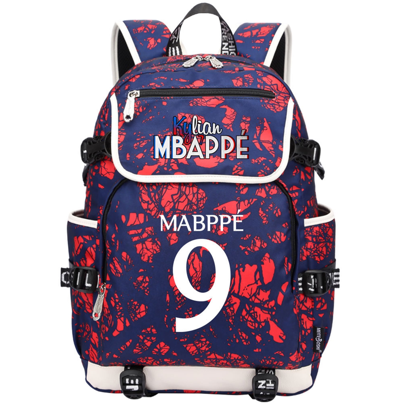 Casual Kylian Mbappe Knapsack Student Back to School Backpack Youth ...