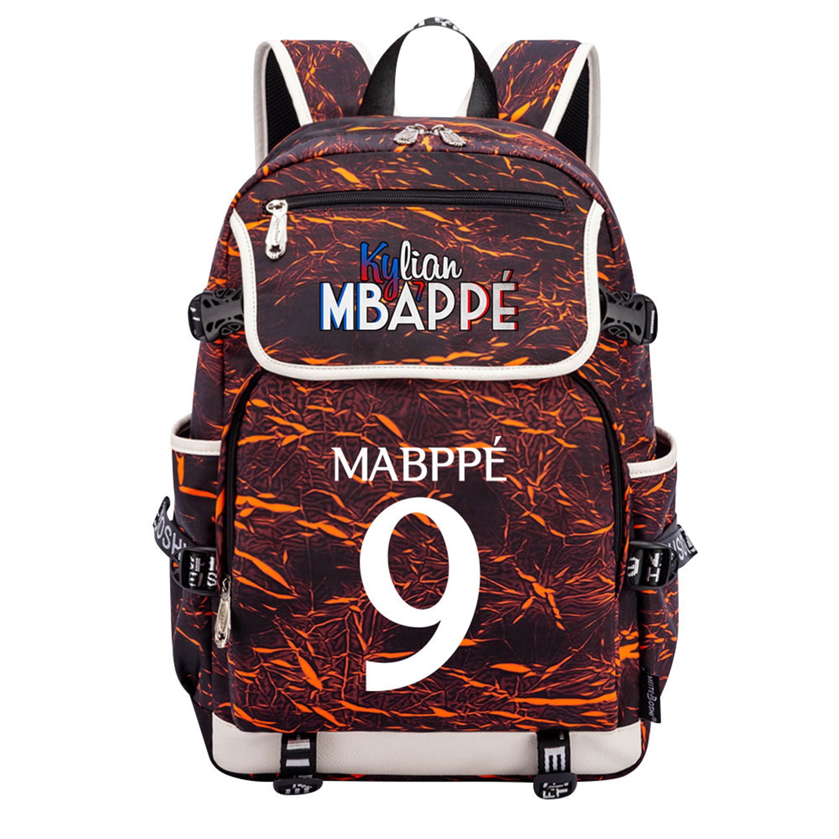 Casual Kylian Mbappe Knapsack Student Back to School Backpack Youth ...