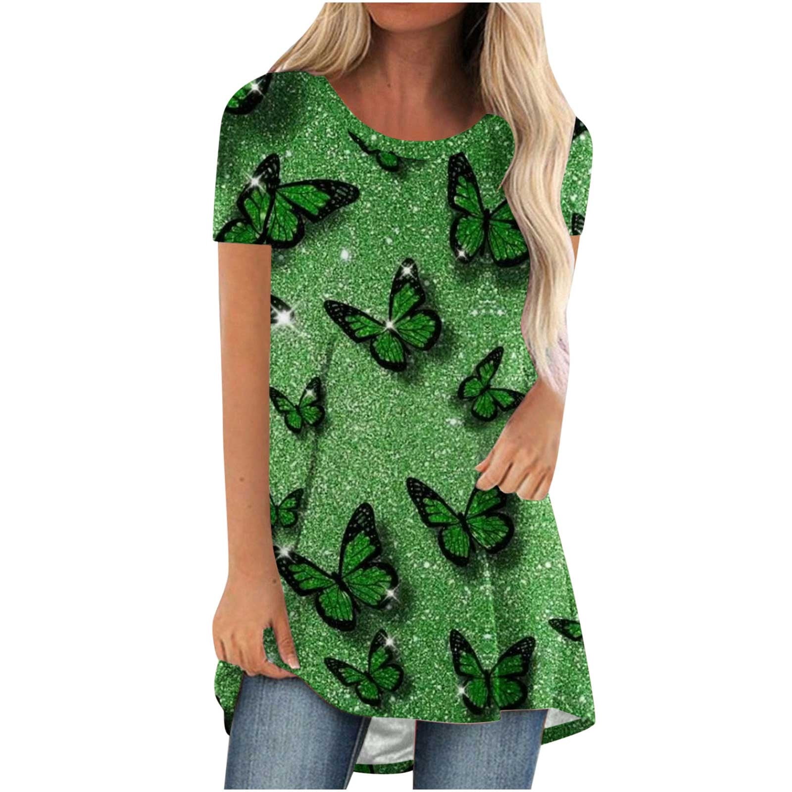 Casual Ladies Tops and Blouses,Long Tunic Tunic for Women to Wear with ...