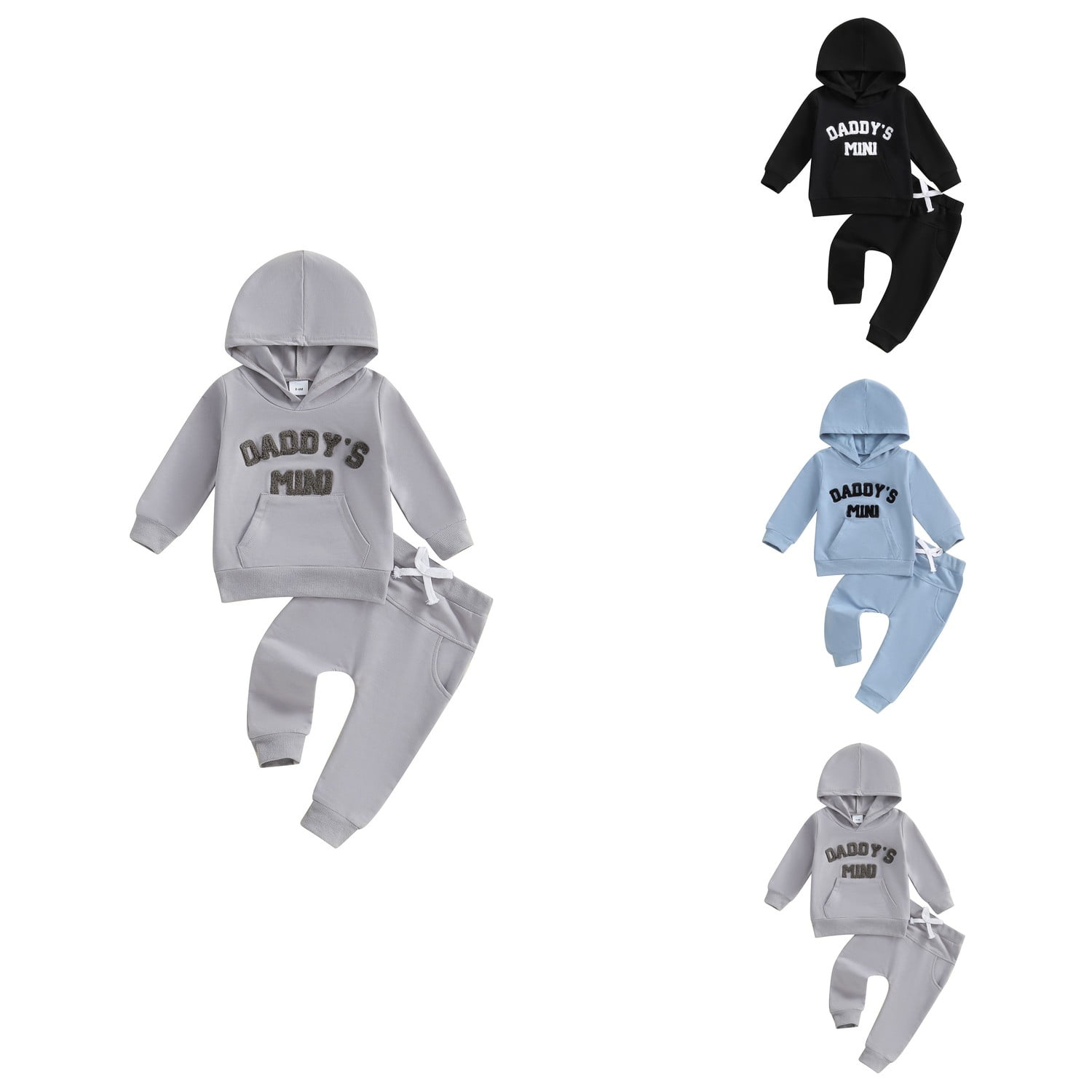 Casual Letter Print Long Sleeve Top and Drawstring Pants, Boys Outfits ...