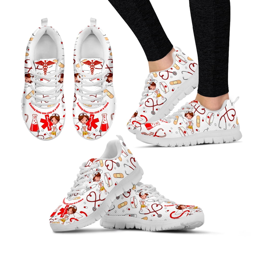 Casual Light Comfortable Sneakers Sketch Physiotherapy Print Nurse ...