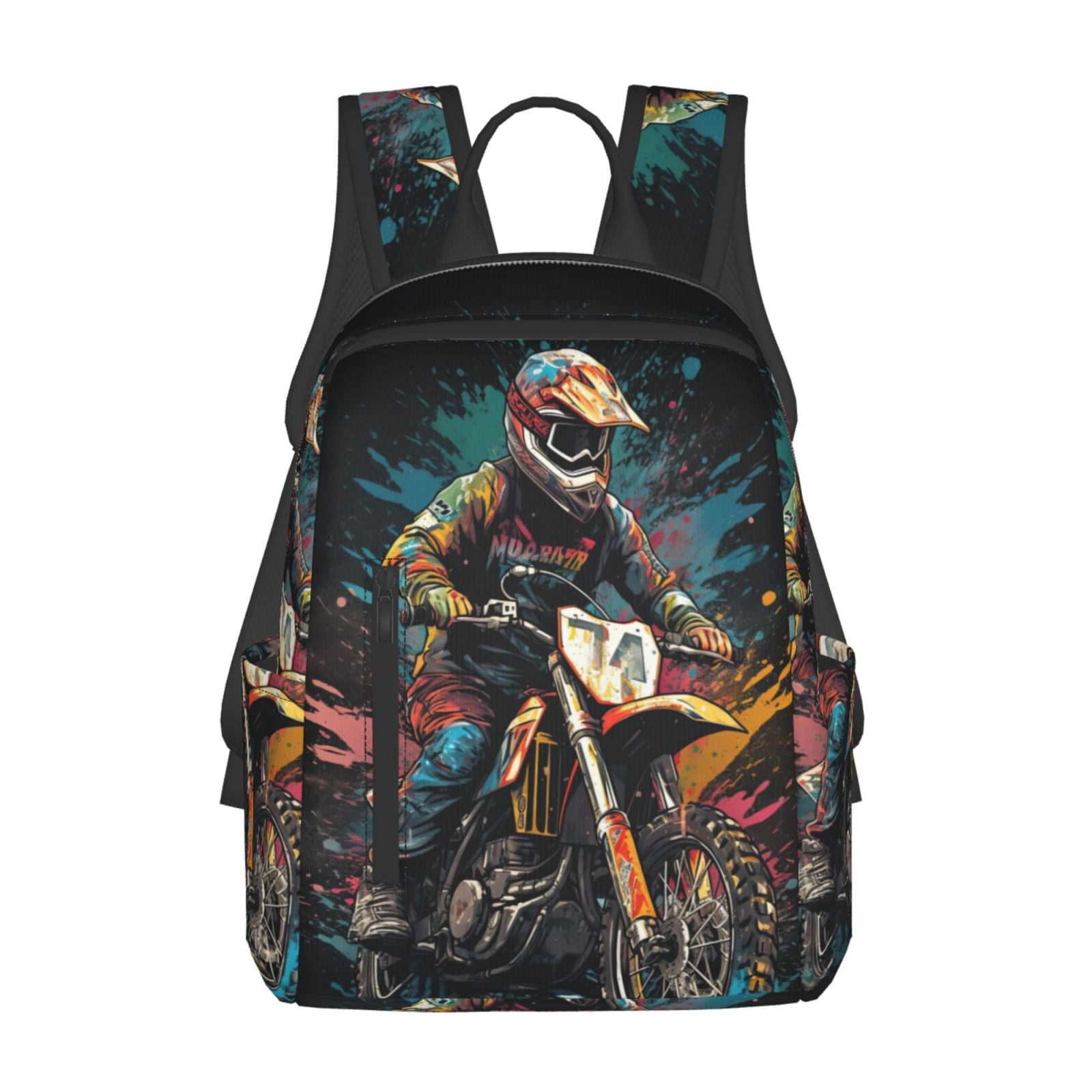 Casual Lightweight Motorcycle Bag, Dirt Bike Backpack Travel Knapsack ...