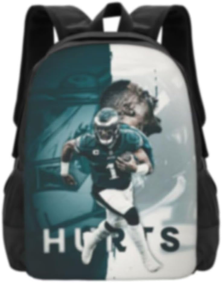 Casual Lightweight Travel Backpack Football Player Jalen Hurts Backpack ...