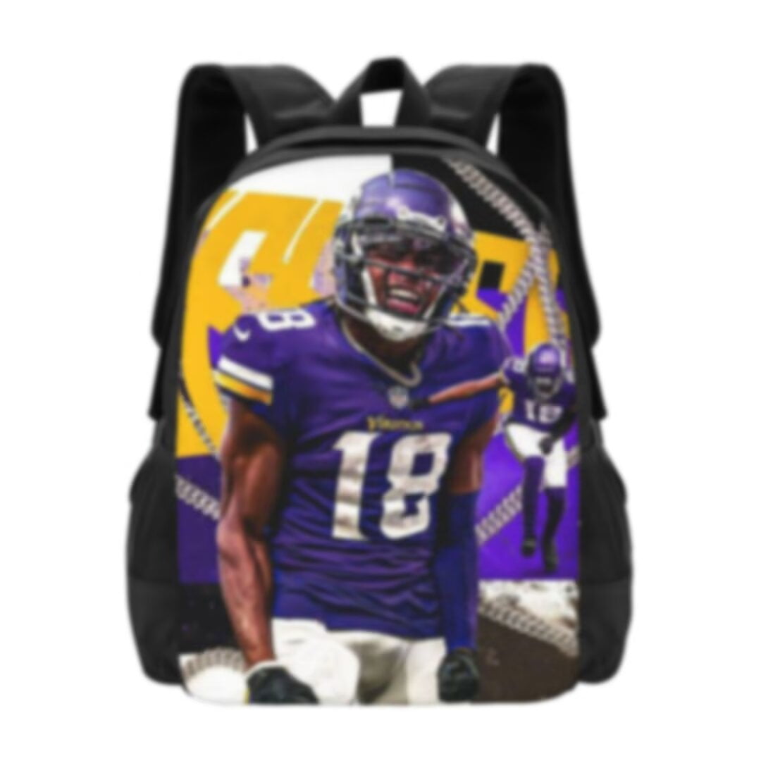 Casual Lightweight Travel Backpack Football Player Justin Jefferson ...