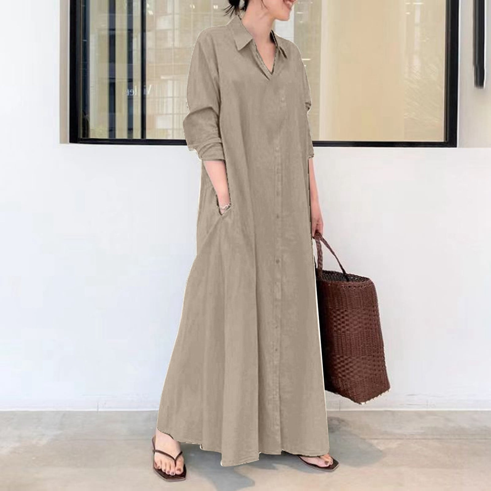 Casual Long Dress For Women Ideal For Spring Summer And Fall For Easy ...