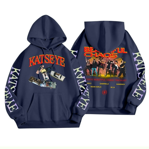 Casual Long Sleeve Crewneck Oversized Tops Women's 𝑲𝒂𝒕𝒔𝒆𝒚𝒆 Hoodie Unisex Music Album Merch ...