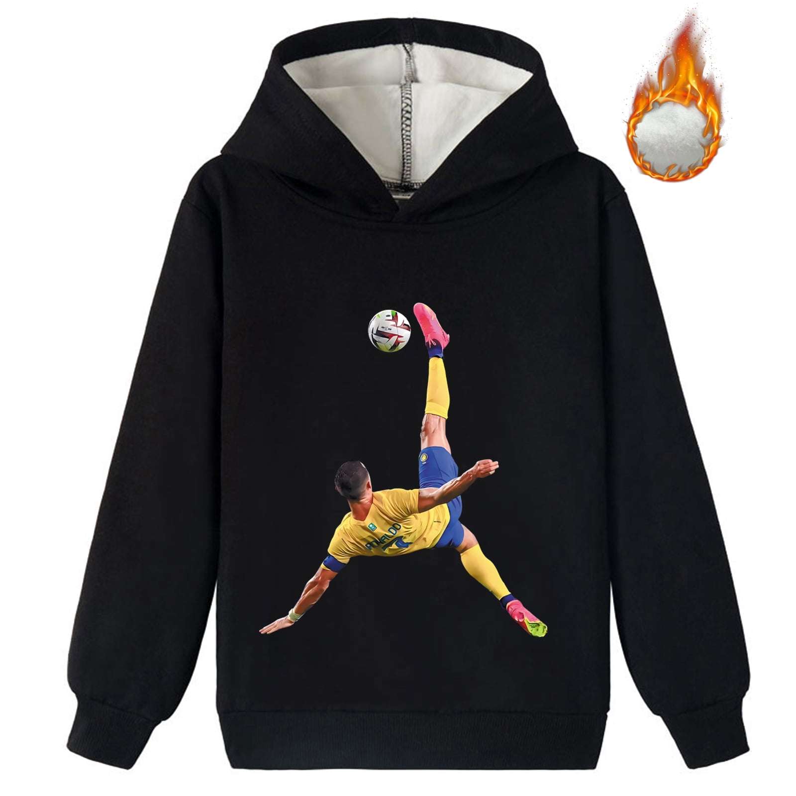 Casual Look Sweatshirt Cristiano Ronaldo Fleece Brushed works for ...