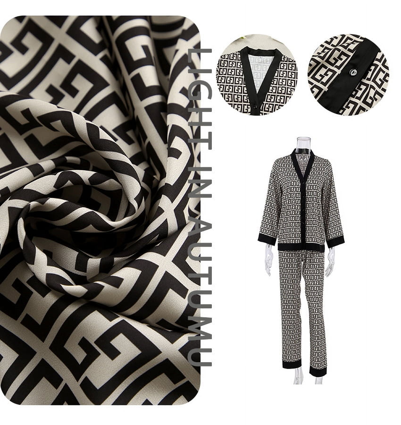 HHH Casual Loose Printed Set 101200.00G-Piece Set Women's Autumn and ...