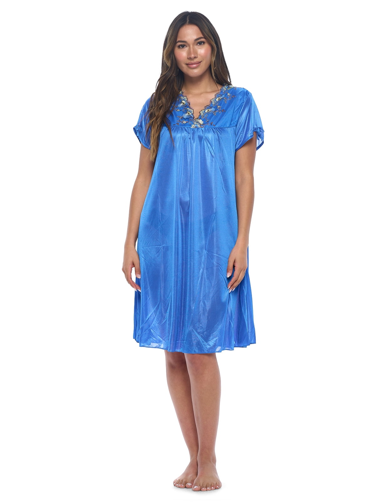 Casual Nights Nightgown - Women's Short Sleeve Tricot Nightgowns ...