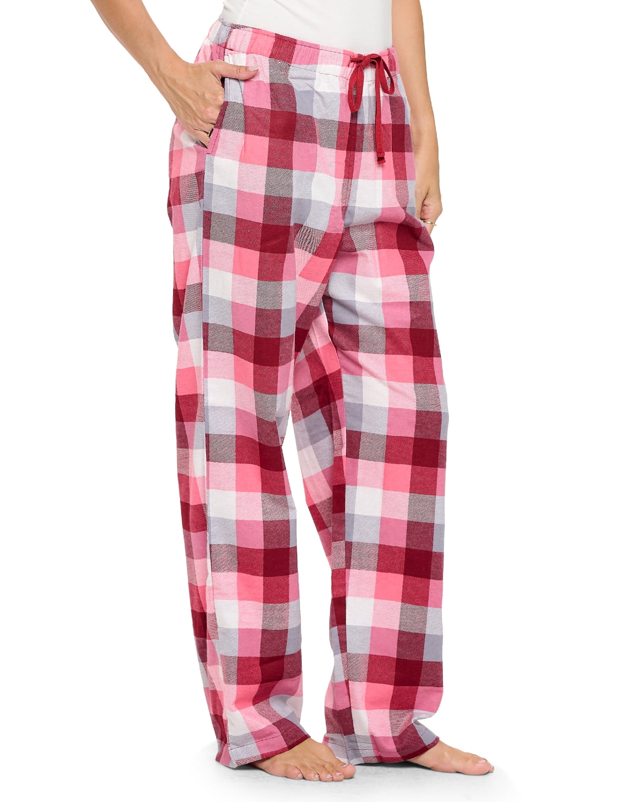 Casual Nights Women's Flannel Pajama Sleep Pants, Soft Plaid Pjs Bottoms - Walmart.com