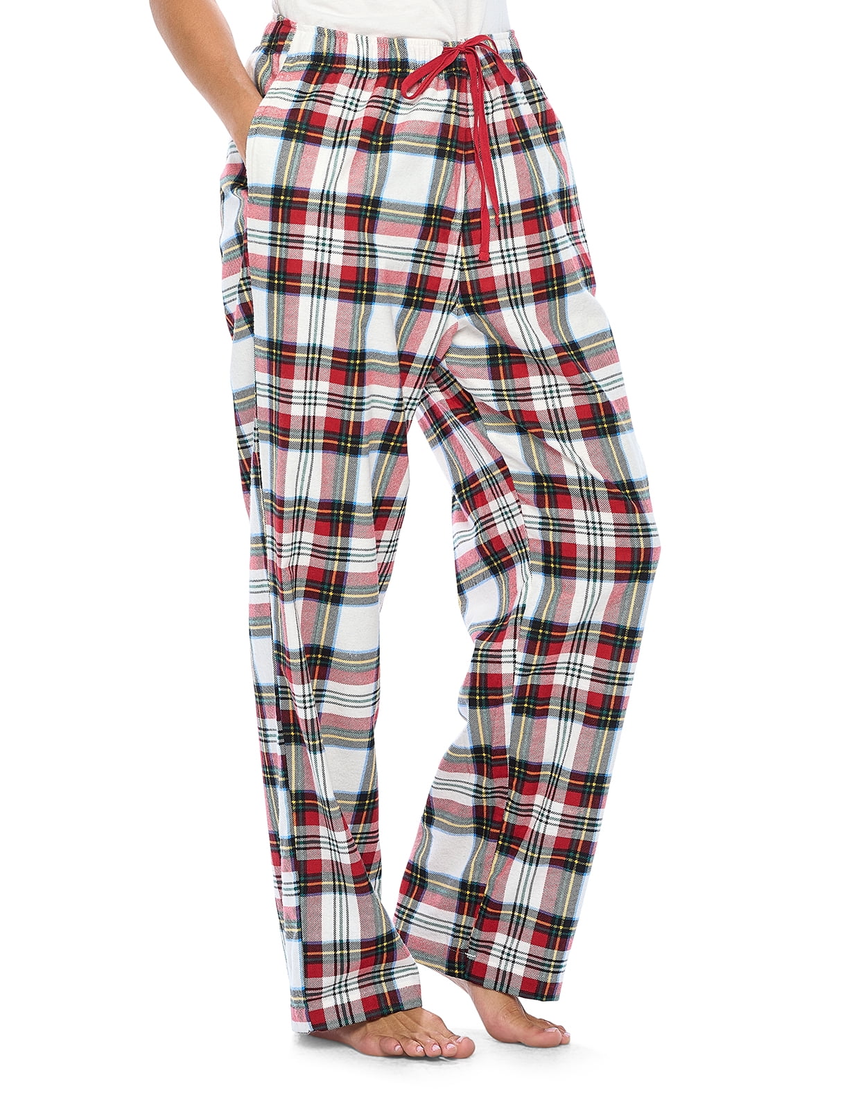 Casual Nights Womens Flannel Pajama Sleep Pants Soft Plaid Pjs